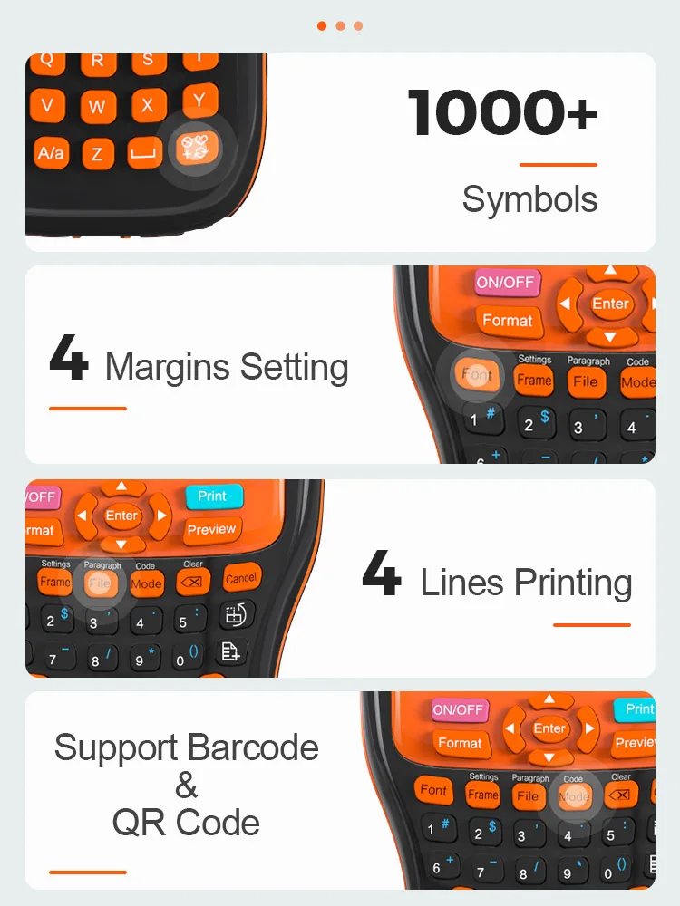 Generic Portable Label Printer With 3PK Heat Shrink Tube Tape ...