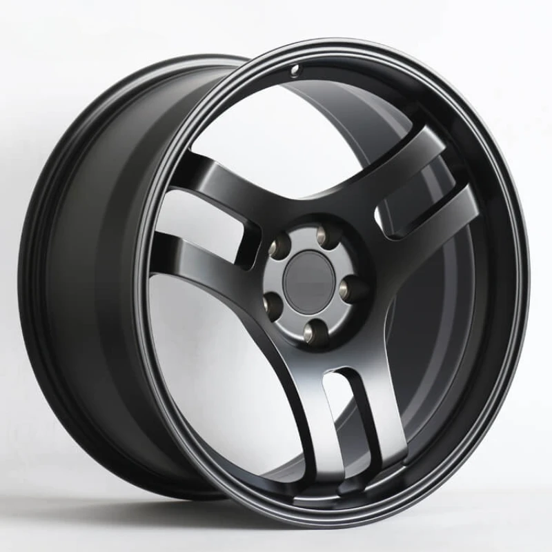 Wholesale-Custom-Matte-Black-Car-Rims-5x114-3-5x100-3-Spoke-Wheels-18 ...