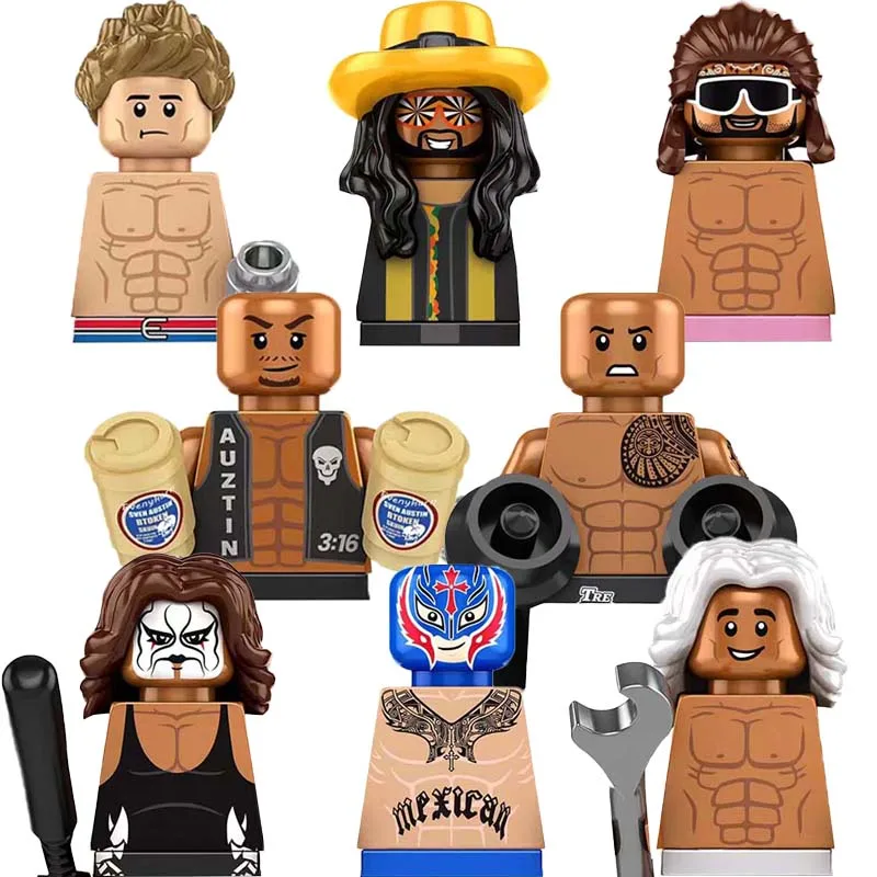 WWE-Wrestling-Superstar-Characters-Blocks-Toys-Mini-Action-Dolls ...