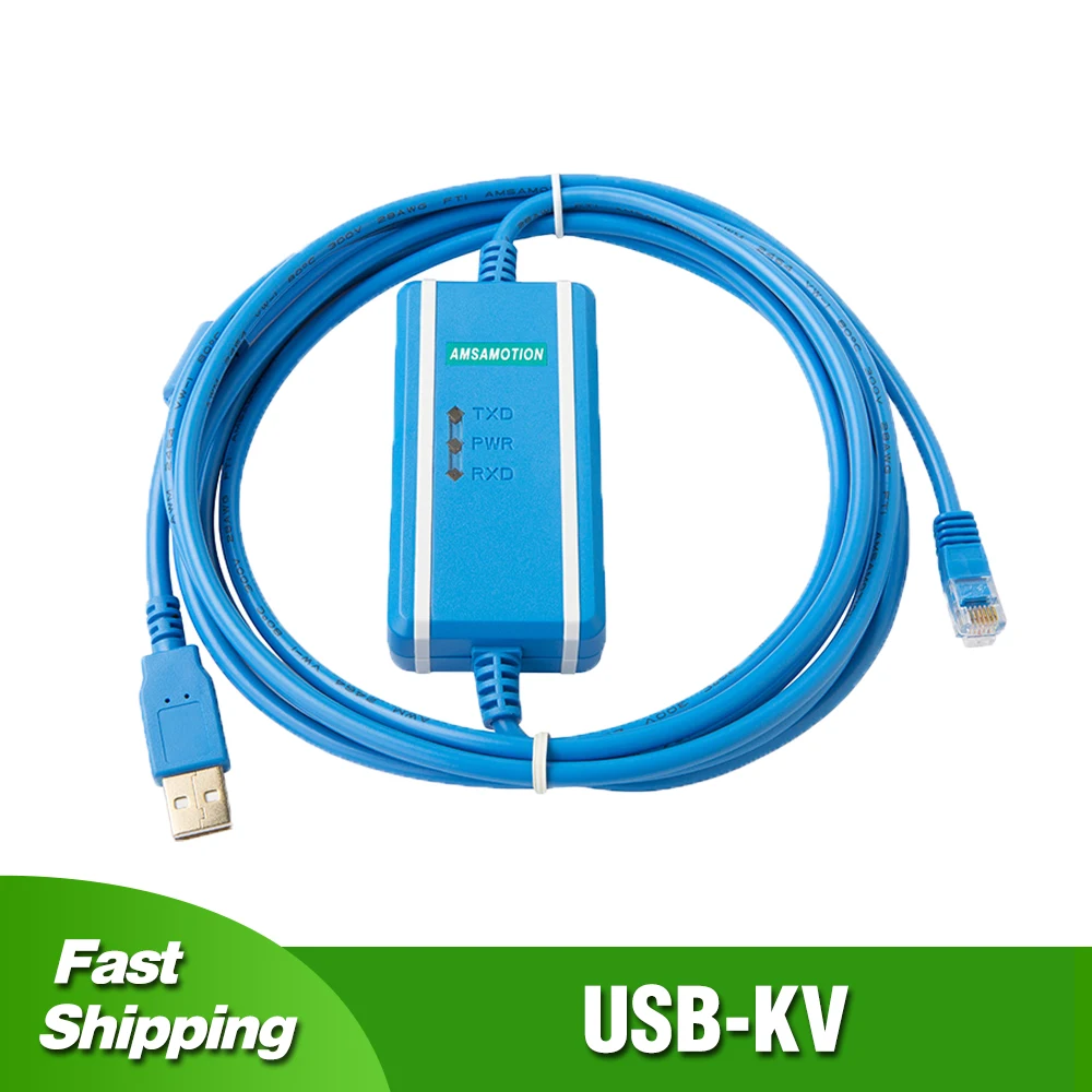 USB KV PC KV For Keyence KV Series PLC Programming Cable USB RS232Port ...