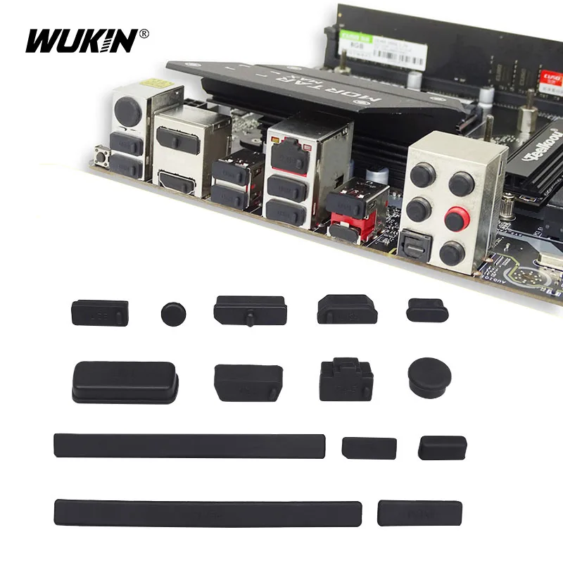 Black-Silicone-Dust-Plug-For-Desktop-Computer-Motherboard-USB-VGA-HDMI ...