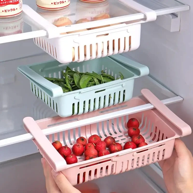 Multi-Functional-Refrigerator-Storage-Basket-Retractable-Refrigerator ...