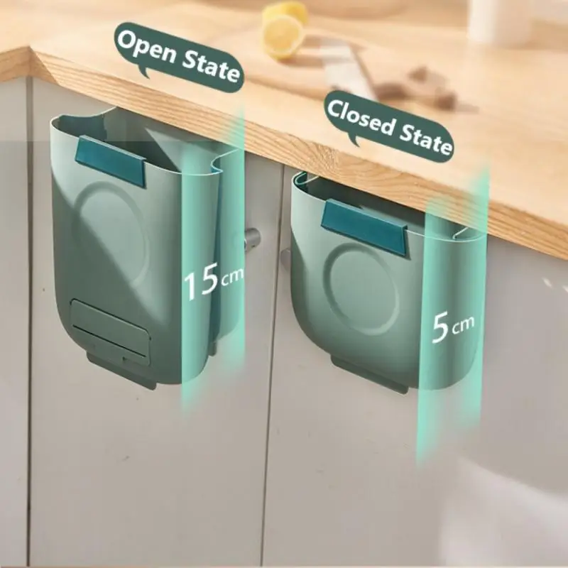 Kitchen-Folding-Garbage-Can-Householder-Wastebasket-Paper-Recycle-Waste ...