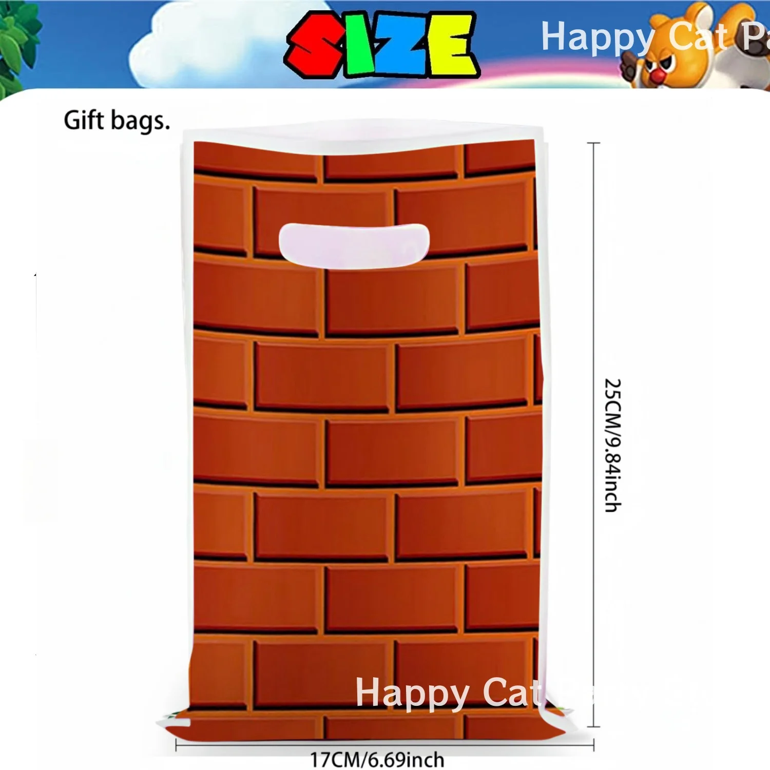 Bolsas de regalo de Super Mario Bros, decoración de cumpleaños, paquete ...