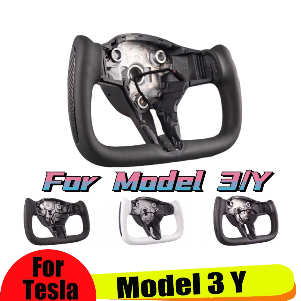 350mm-Yoke-Steering-Wheel-For-Tesla-Yoke-Handle-Model-Y-2024-Real ...