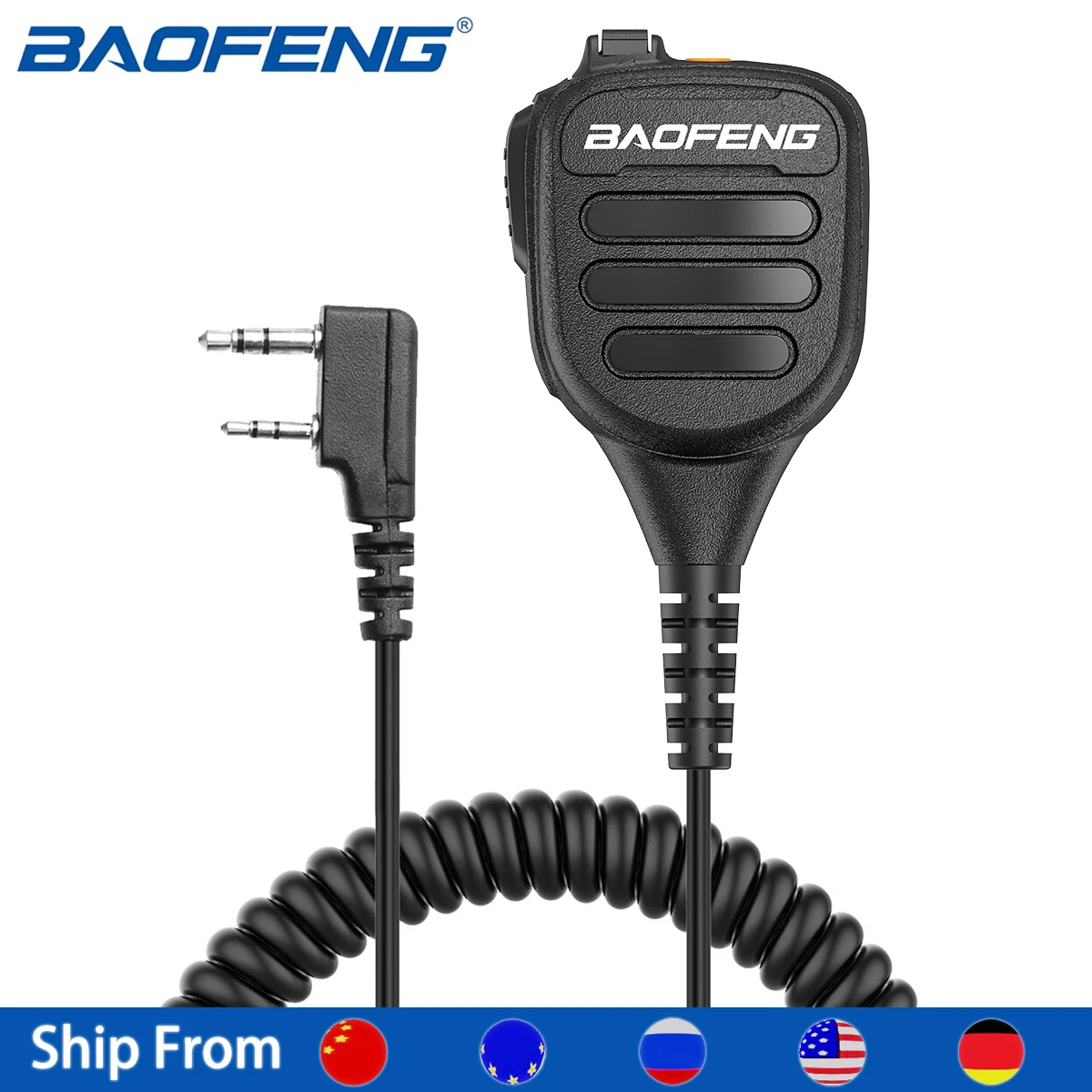 BAOFENG-BF-850-Adjustable-Microphone-Walkie-Talkie-Tangent-Mic-Shoulder ...