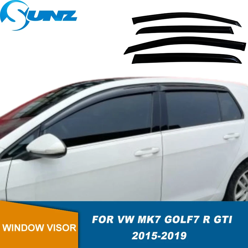 Side Window Deflector For VW MK7 Golf7 R GTI 2015 2016 2017 2018 2019 ...