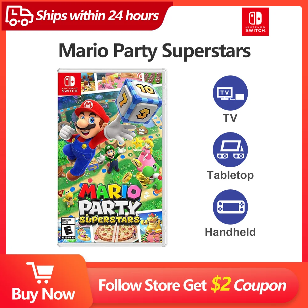 Nintendo Switch Game Mario Party Superstars Genre Party Multiplayer ...
