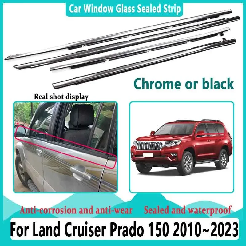 Car Window Weatherstrips For Toyota Land Cruiser Prado J150 Accessories ...