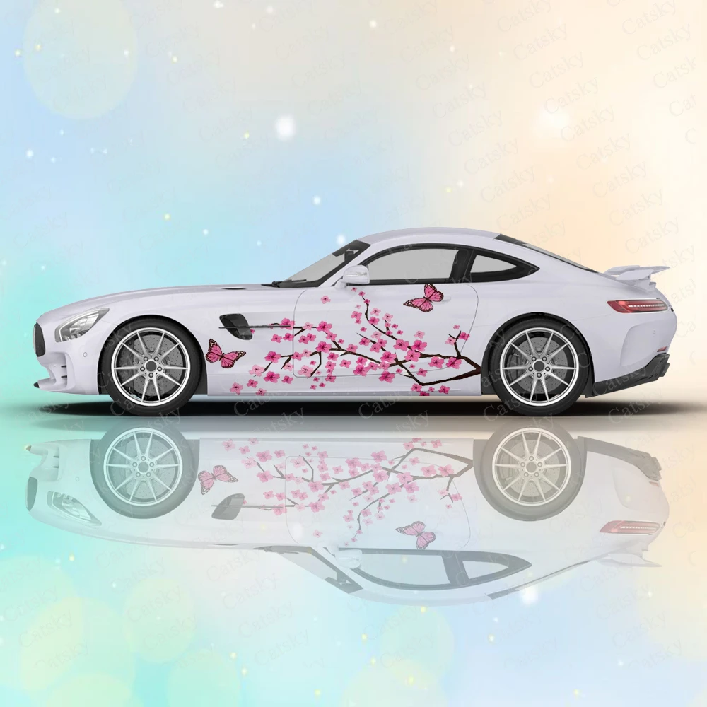 Universal Size, Large Vehicle Graphicscar Long Stripe Decal Sakura ...