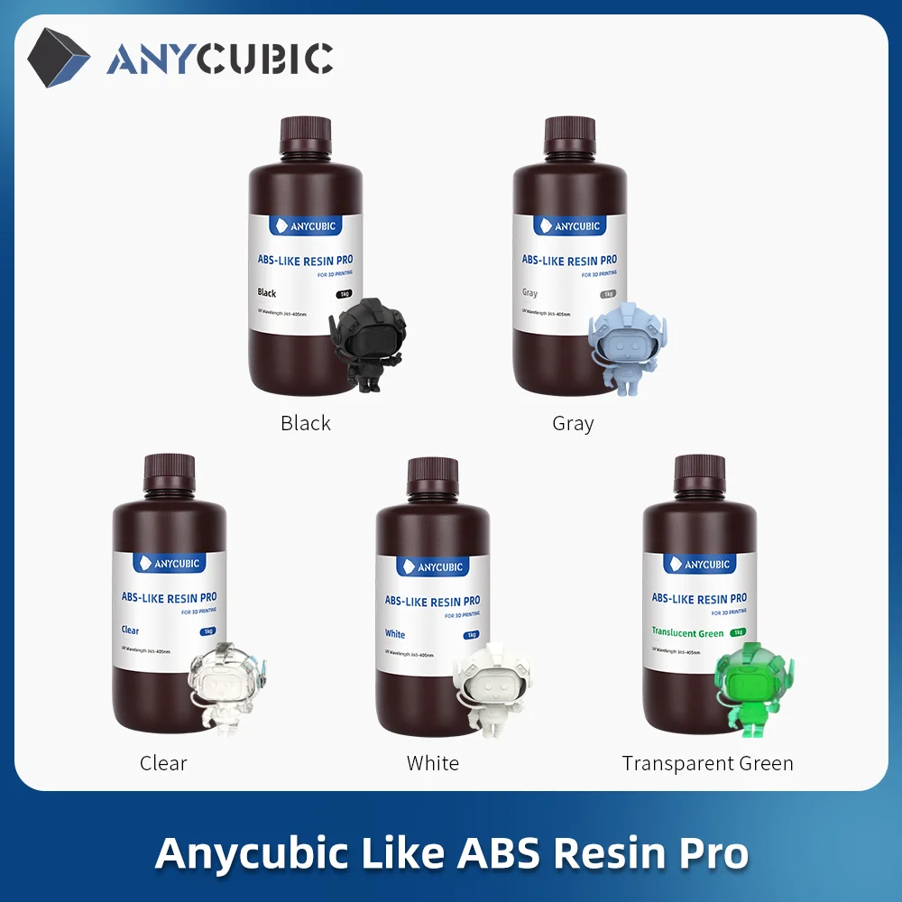 Anycubic resina ABS Pro para impresora 3D SLA DLP LCD, Material de ...