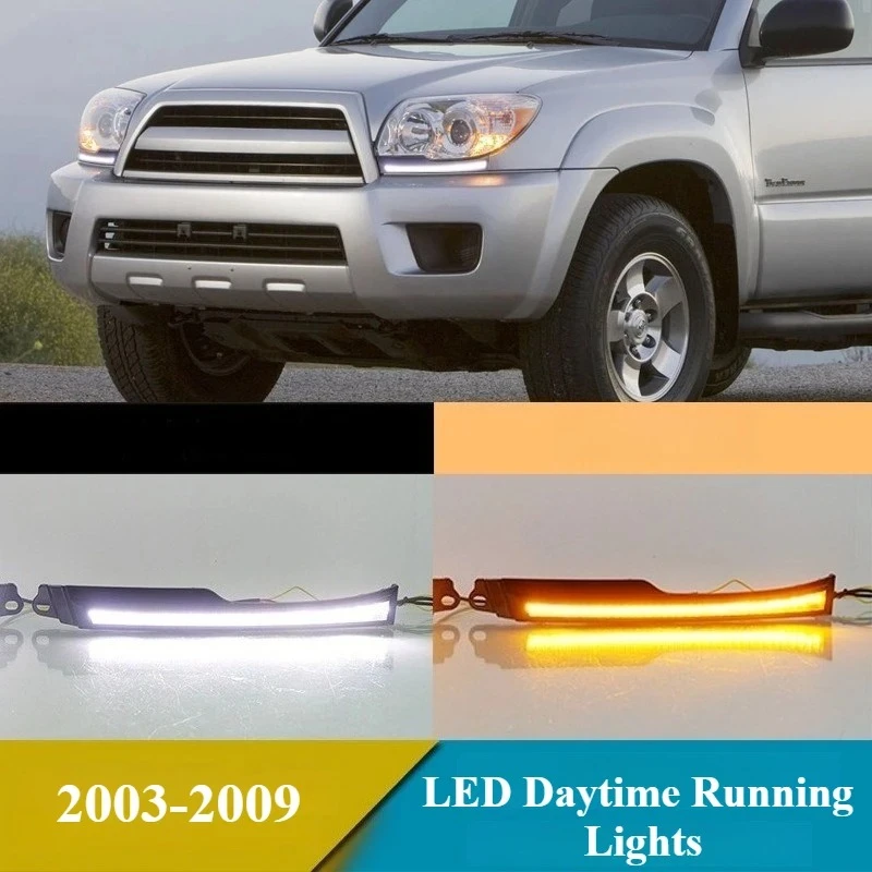 For Toyota 4Runner 4 Runner 2003-2009 1 Pair LED Daytime Running Lights ...