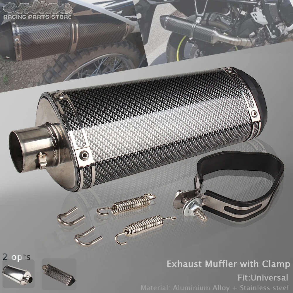 125cc-160cc-Dirt-Pit-Bike-Motorcycle-38mm-Exhaust-Muffler-Refires ...