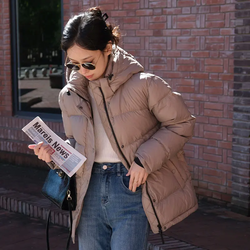 Cold-proof-artifact-pole-end-Peng-90-white-goose-down-thickened-warm ...