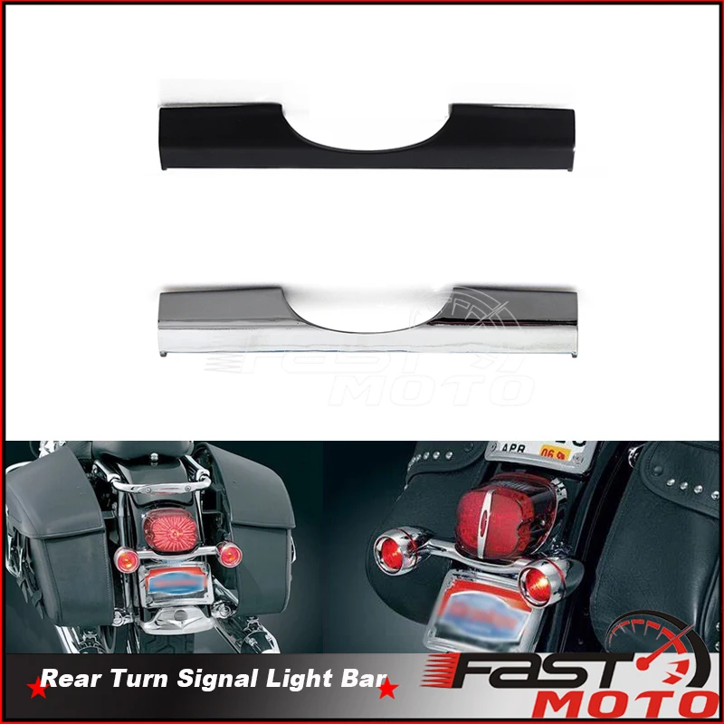 Rear-Tail-Turn-Signal-Light-Bar-Holder-Bracket-Kit-For-Harley-Softail ...