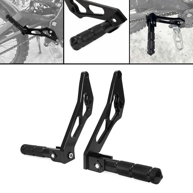 Motorcycle Rear Passenger Footrest Foot Pegs Pedal Bracket For SURRON ...