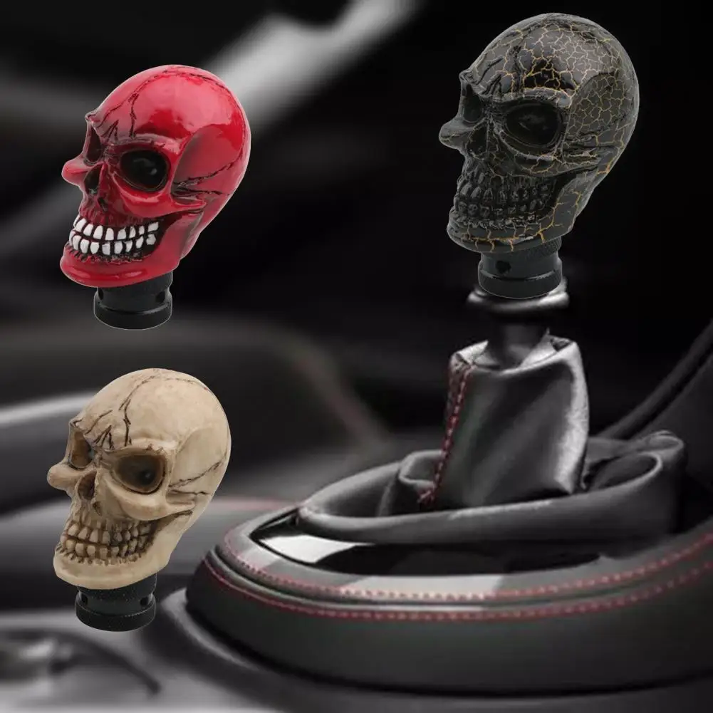 Skull-Gear-Shift-Knob-Universal-Manual-Shifter-Lever-Handle-Skull-Head ...