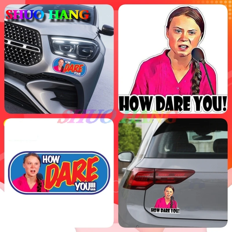 Greta-Thunberg-Window-Truck-How-Dare-You-Car-Stickers-and-Decals-Vinyl ...
