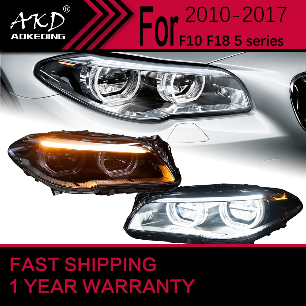 Car-Lights-for-BMW-F10-F18-5-series-LED-Headlight-2010-2017-525I-530I ...