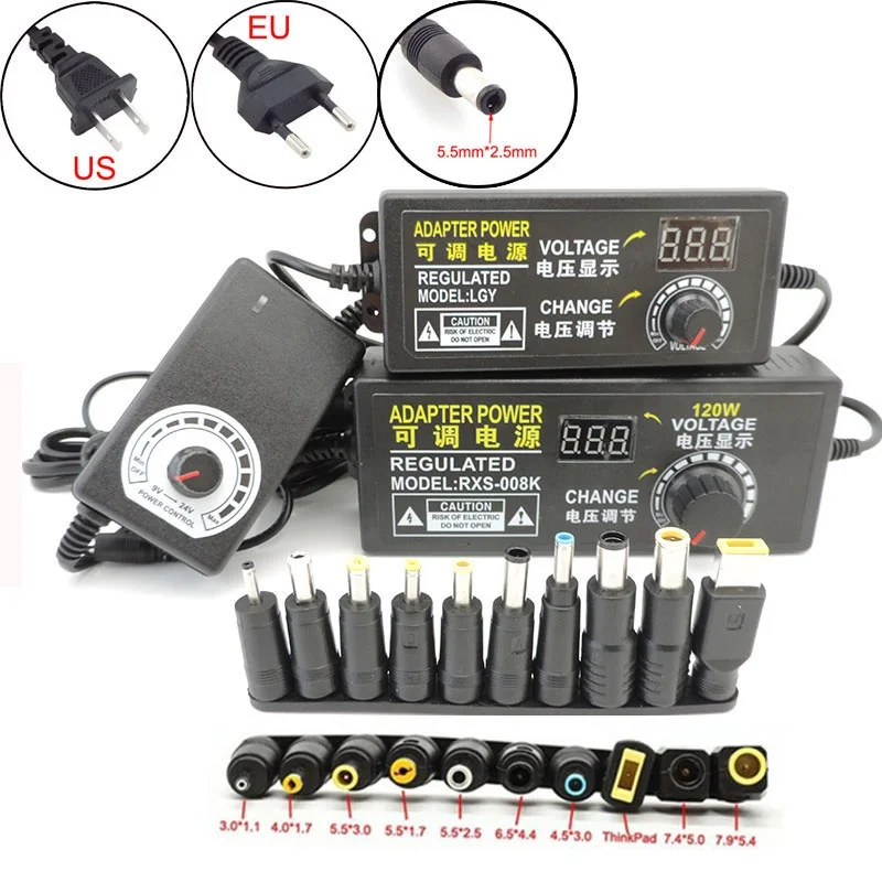 AC-DC-24V-Adjustable-Adapter-12V-Volt-LED-Display-Screen-Power-Supply ...