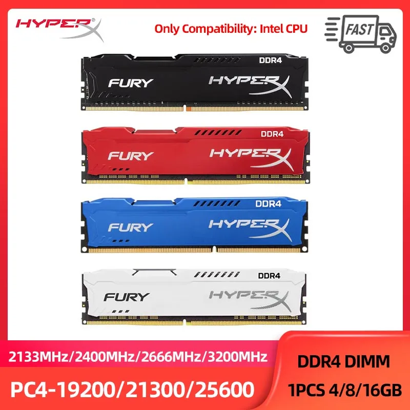 HyperX-Fury-Memoria-Desktop-RAM-DDR4-4GB-8GB-16GB-3200MHz-2666MHz ...