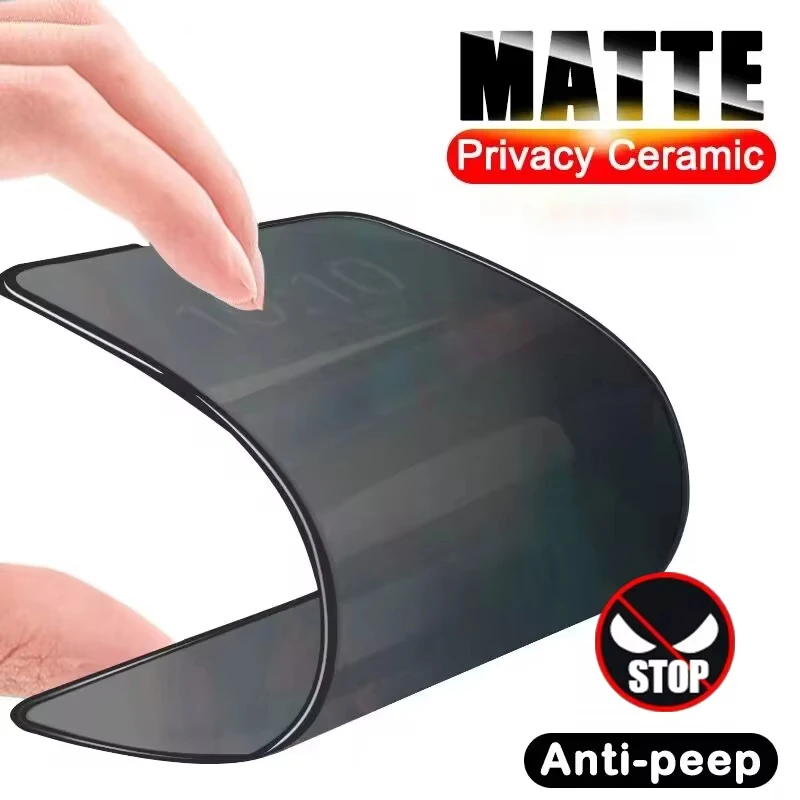 Matte Ceramic Privacy Screen Protectors For Samsung S25 S24 Ultra A56 ...