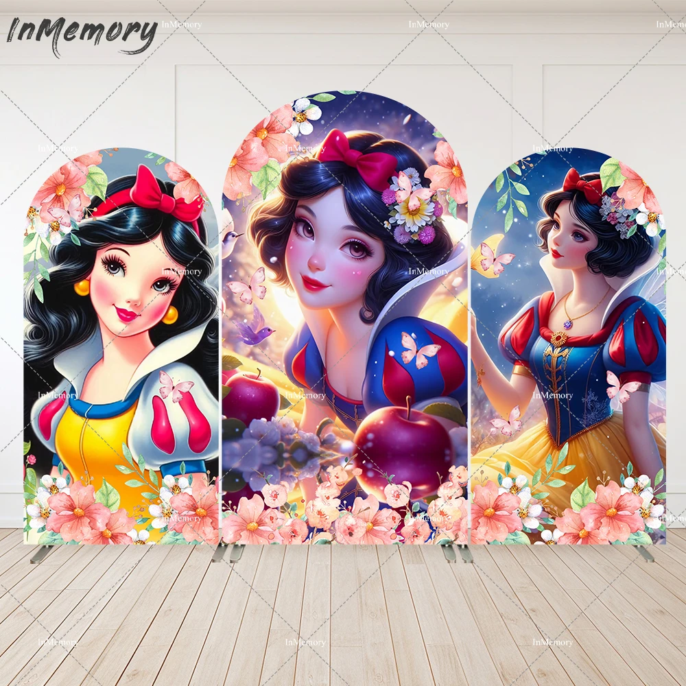 Spring-Flowers-Snow-White-Happy-Birthday-Arch-Backdrop-Covers-Princess ...