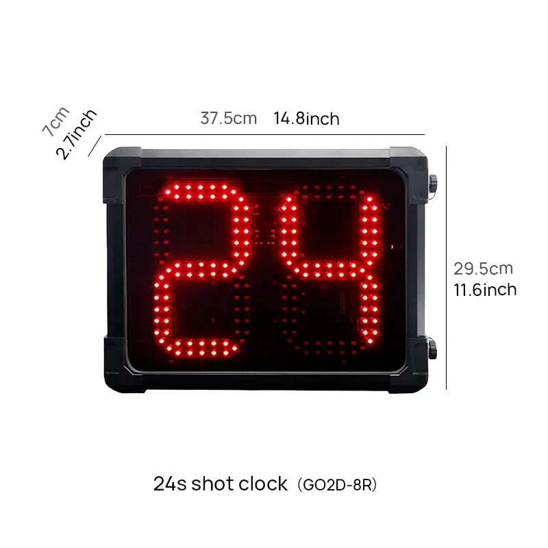 Portable 8-inch Basketball Shot Clock Timer Custom 12/24/25/30/35/40/60 ...