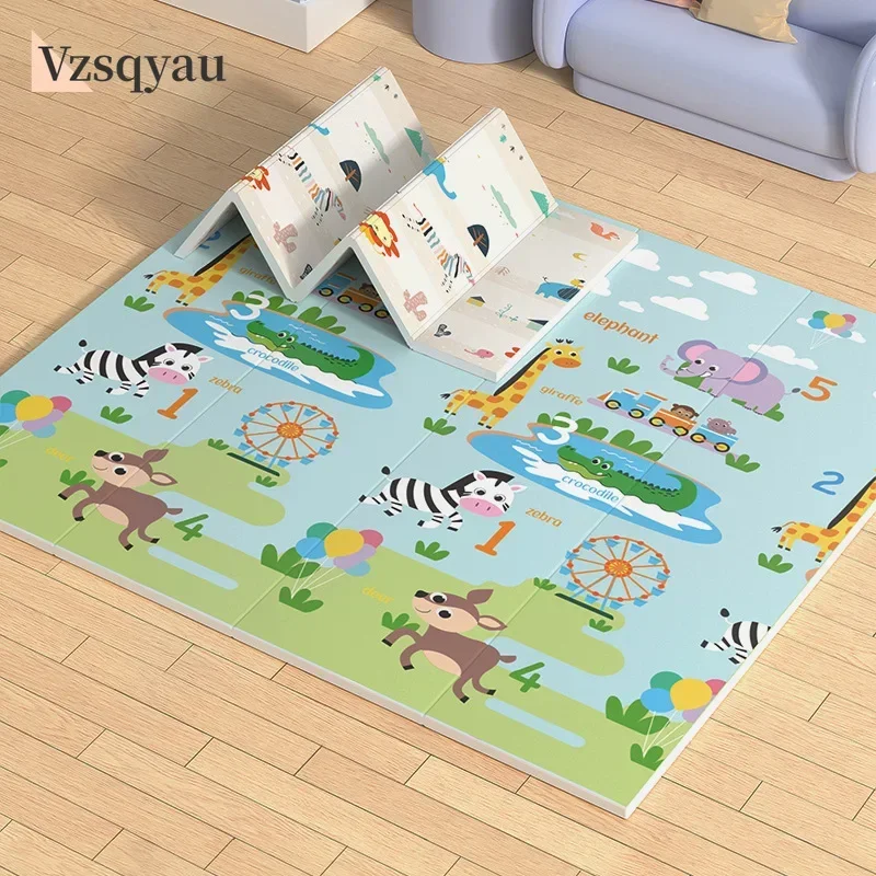 180-200cm-Baby-Playmat-Folding-XPE-Play-Mat-Kid-Soft-Floor-Mat-Nursery ...
