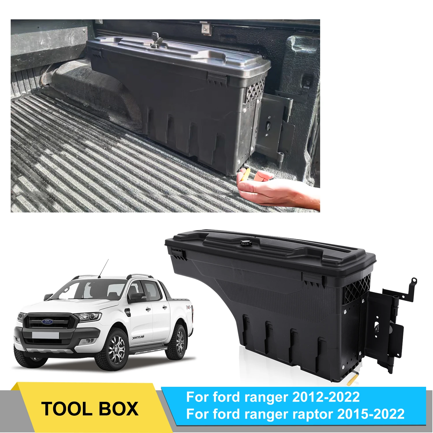 Caja-de-Herramientas-de-almacenamiento-de-maletero-para-Ford-Ranger-T6 ...