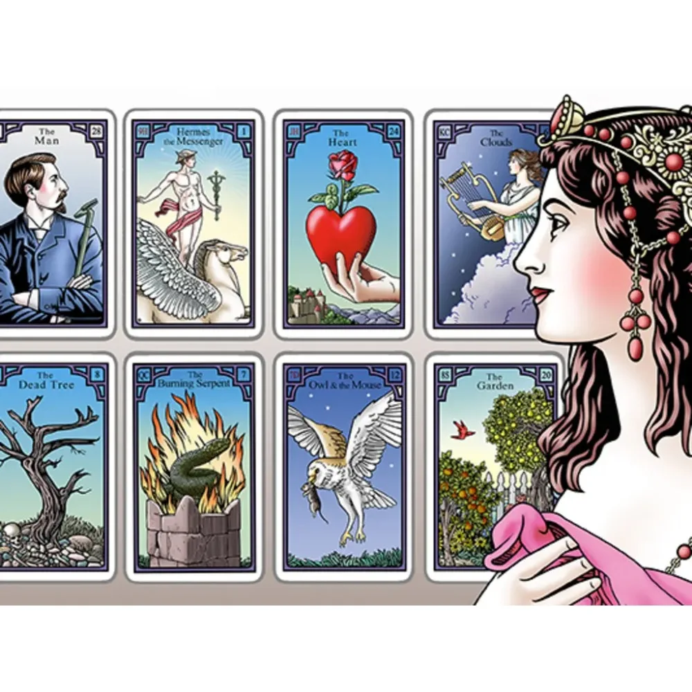 9-6cm-The-Burning-Serpent-Oracle-Based-on-The-19th-Century-Lenormand ...