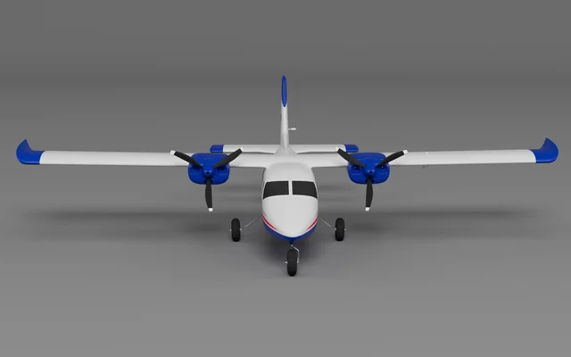 XFly Model 850mm P68 Twin Engine RC Propeller Trainer Plane PNP