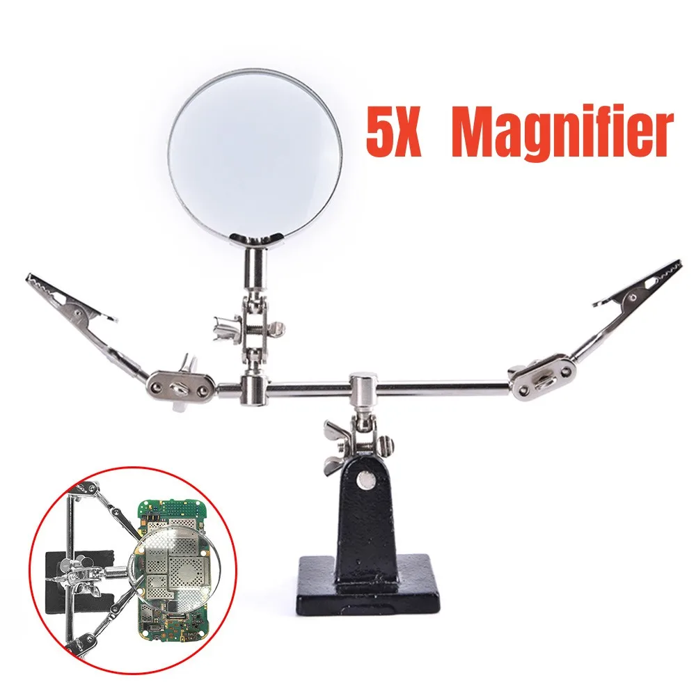 Third-Hand-Soldering-Iron-Stand-Clamp-Helping-Hands-Clip-Tool-PCB ...