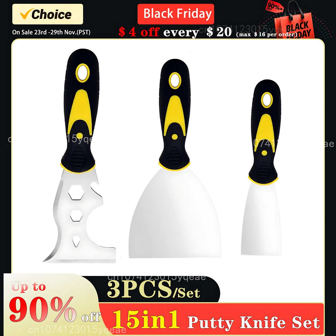 15-in-1-Multifunctional-Putty-Knife-Set-Stainless-Steel-Spatula-Putty ...