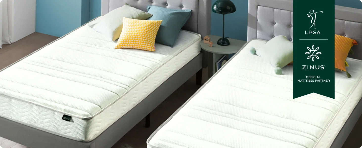 6 Inch Foam and Spring TwinMattress 2 Piece Set for Bunk Beds Mattress in a Box AliExpress