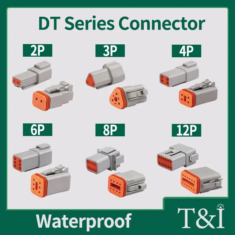 1Set DT Series Deutsch Automobile Connector Waterproof Electrical ...