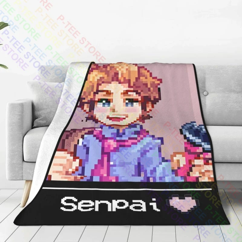 Friday Night Funkin' (fnf) Senpai Blanket Plush New Style Dual Purpose ...