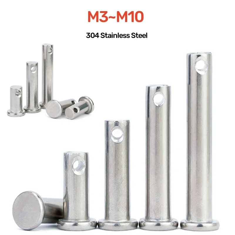 1-20pcs-M3-M4-M5-M6-M8-M10-304-A2-Stainless-Steel-Flat-Head-Cylindrical ...