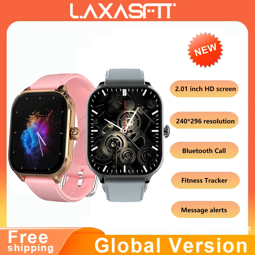 LAXASFIT-New-Smart-Watch-Bluetooth-Voice-Call-Fitness-Tracker-Heart ...
