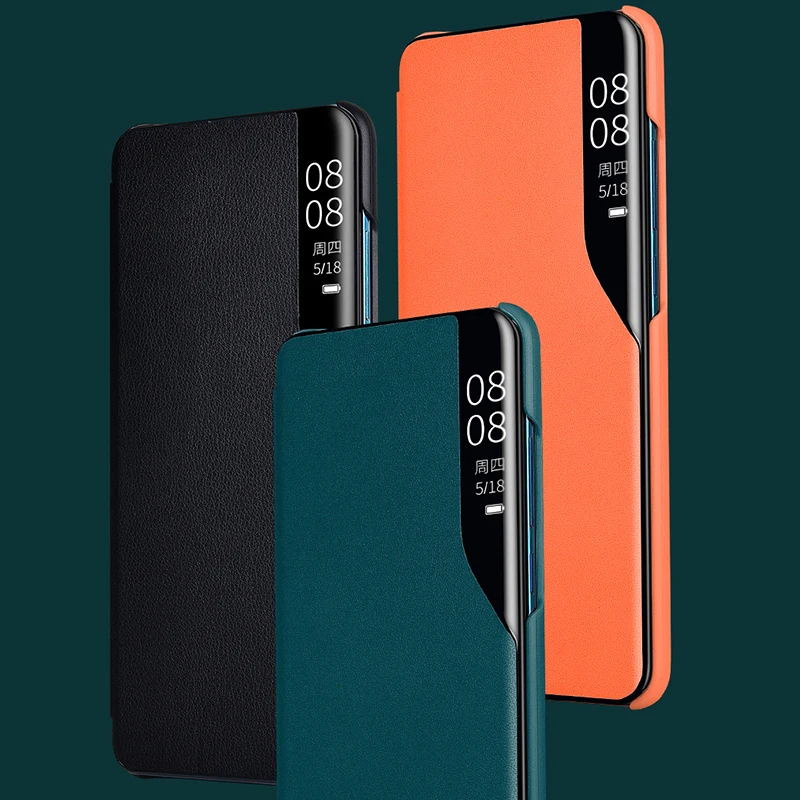 smart-side-view-leather-flip-phone-covers-case-for-samsung-galaxy ...