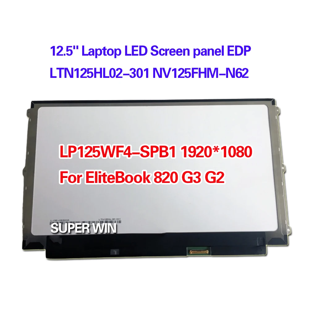 12-5-Laptop-LED-Screen-panel-EDP-30pins-Replacement-LTN125HL02-301 ...