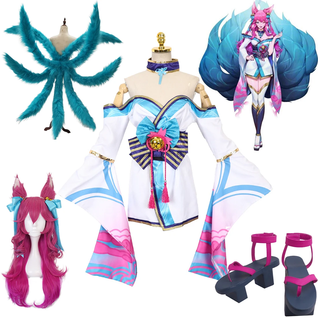 Anime-Game-Spirit-Blossom-Ahri-Cosplay-Costume-KDA-Ahri-Cosplay-Tail ...