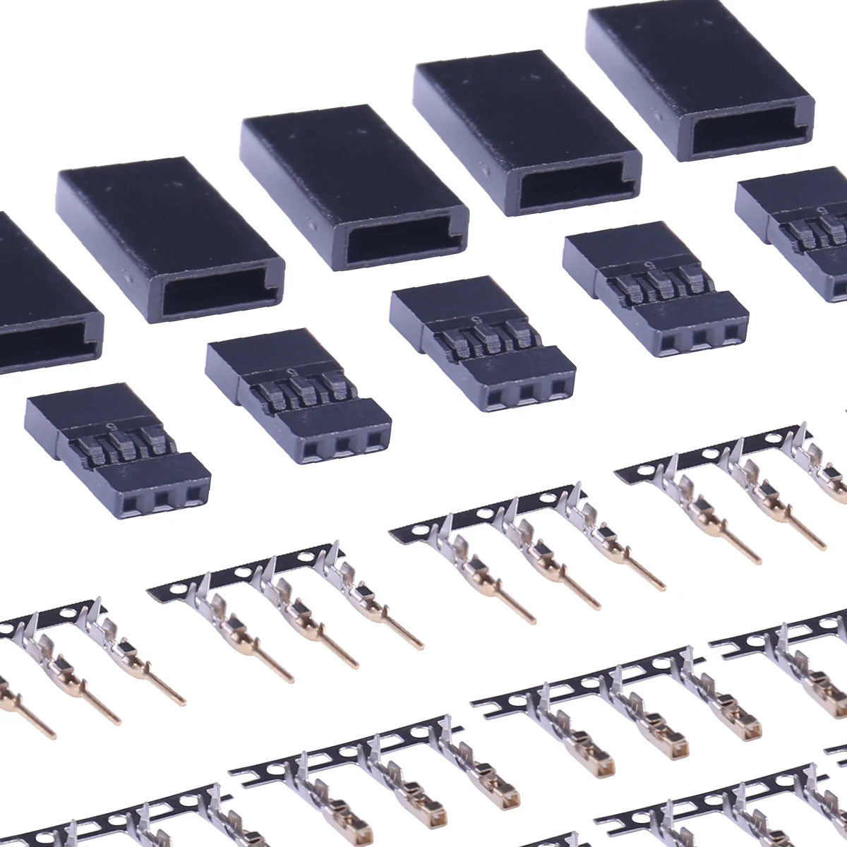 10-Sets-DIY-3-Pin-Servo-Plug-Set-Female-Male-Connector-Gold-Plated-For ...