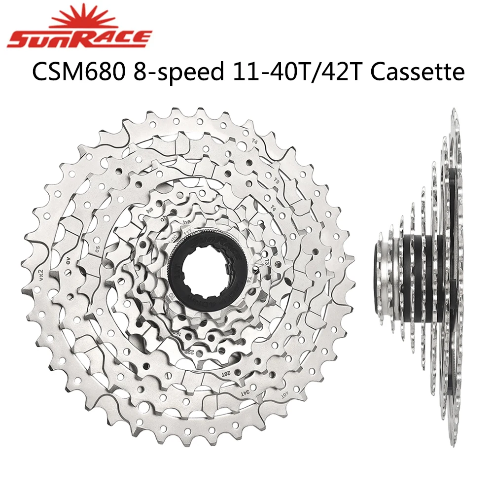 SUNRACE-CSM680-8-Speed-Bike-Cassette-Sprocket-for-MTB-Bike-11-40T-42T ...