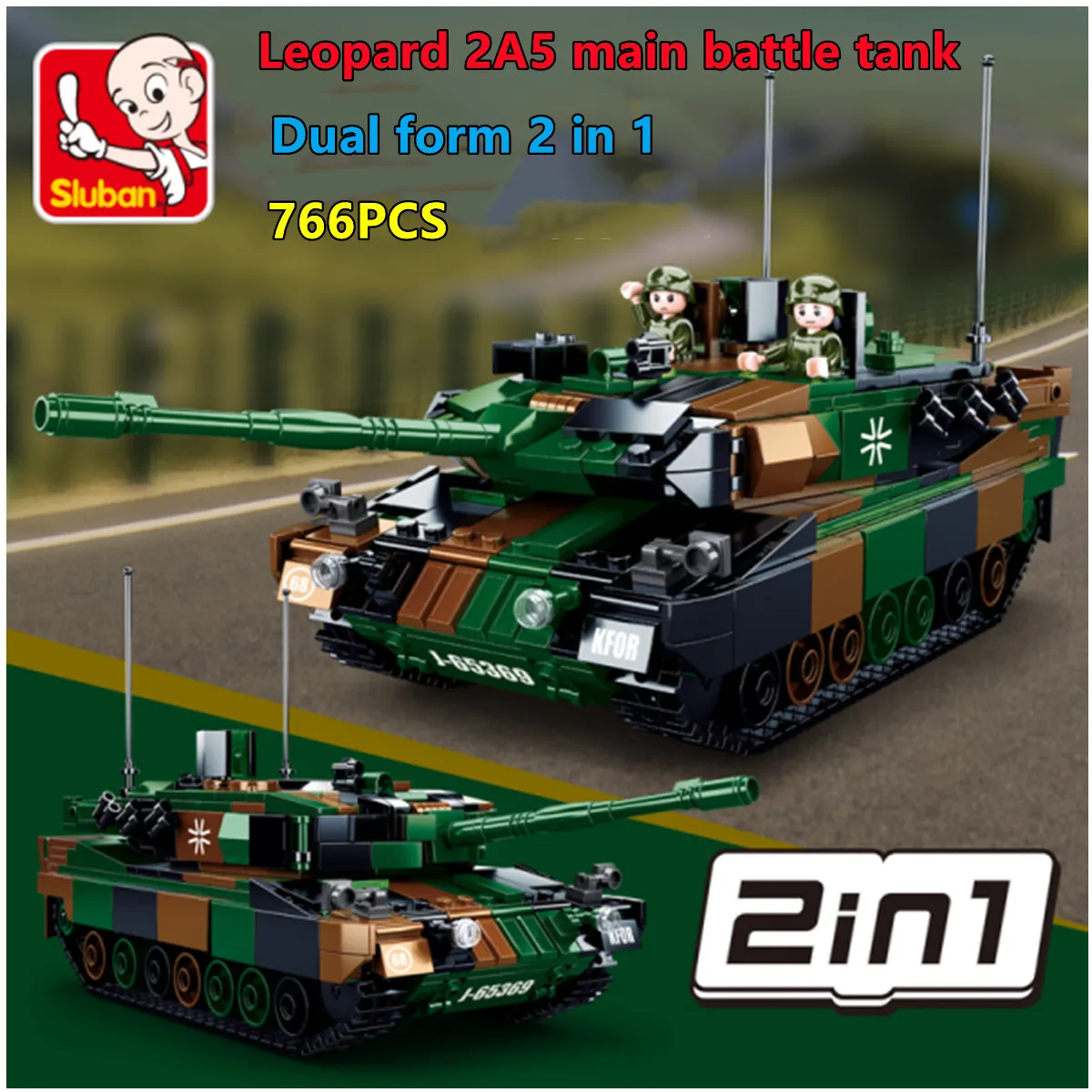 Sluban-bloques-de-construcci-n-del-ej-rcito-Leopard-2A5-tanque-de ...