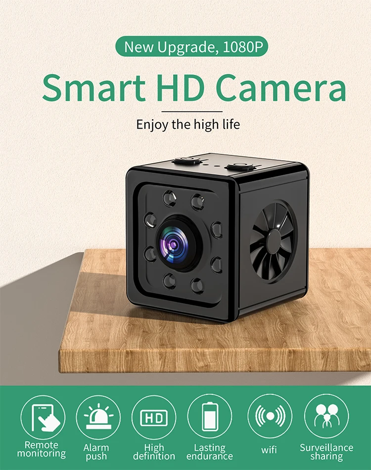 Caméra miniature,Mini caméra ip Wifi HD 4K, petit bouton de chemise ...