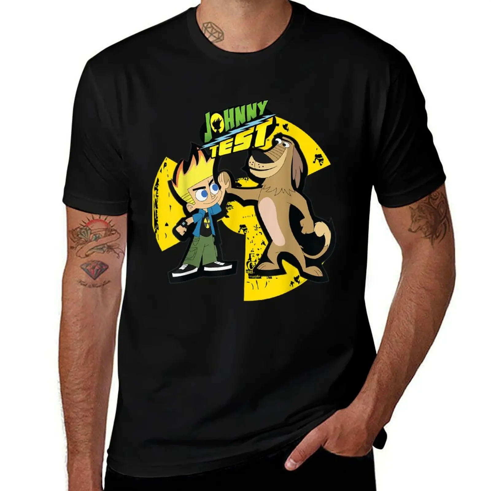 Johnny Test T-Shirt man clothes croswit shirt man kawaii clothes mens t ...