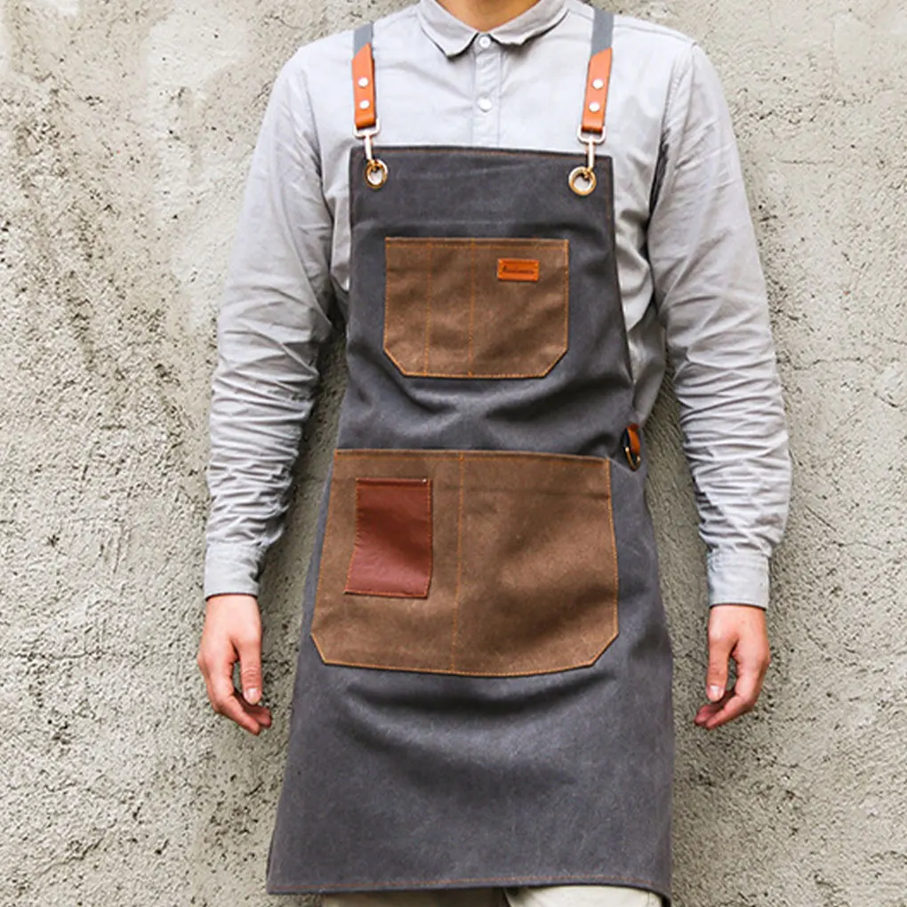 Apron With Pockets For Men And Women Fit With Adjustable And Removable ...