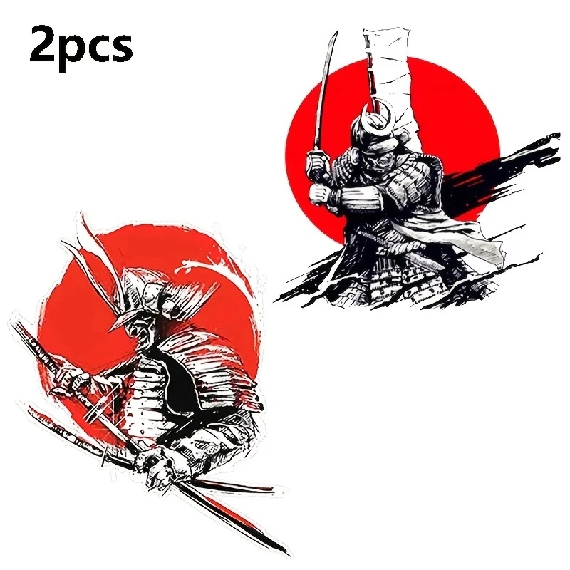2pcs Hannya Samurai Car Emblem Japan Sticker 3D Vinyl Badge Motorcycle ...