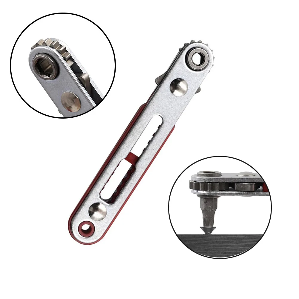 Mini Ratchet Wrench 1/4 Hexagon Torx Bidirectional Control For Flat ...